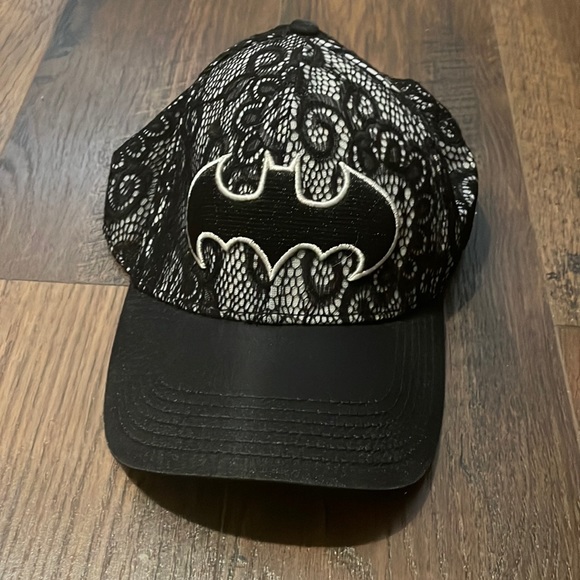 Batman | Accessories | Batman Black Lace Baseball Cap | Poshmark